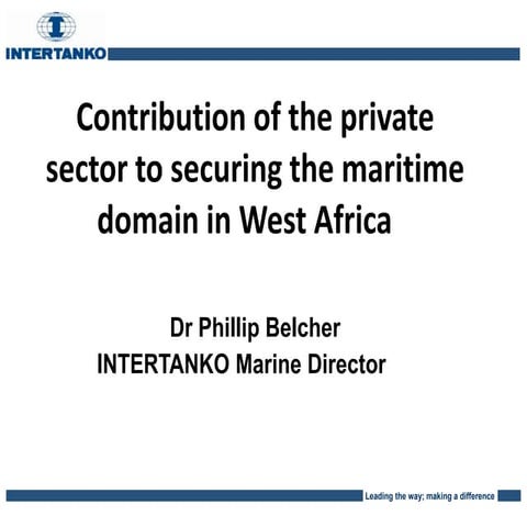 Contribution of the private sector to securing the maritime domain in ...