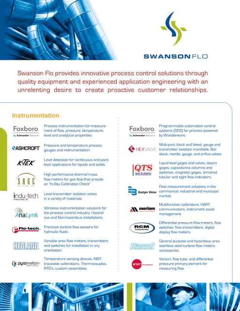 Classic Controls Florida Linecard | PDF