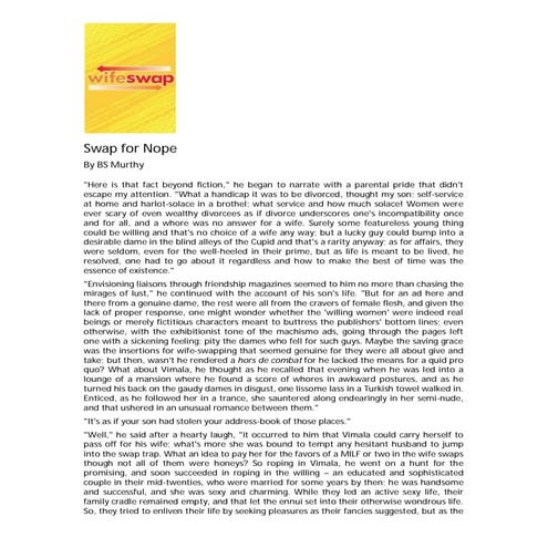 Swap for Nope - Excerpt from Glaring Shadow | PDF