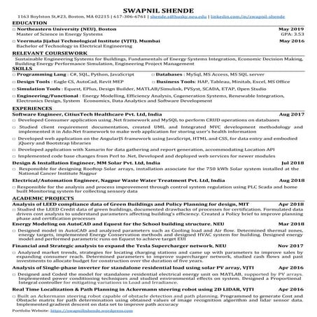 Swapnil shende | PDF