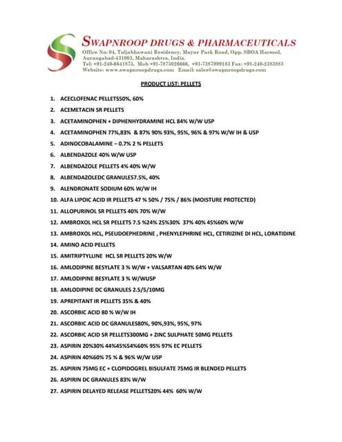 List of herbal extracts | PDF