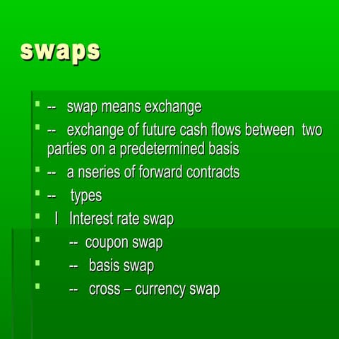 Swaps | PPT