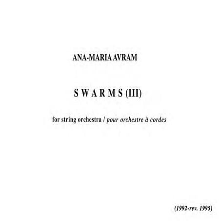 Swarms For String Orchestra Ppt
