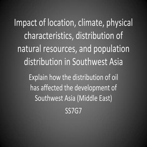 Sw asia black gold oil | PPT