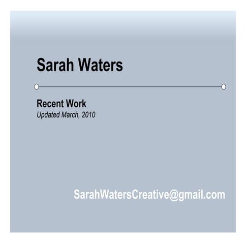 S Waters Recent Work Svd | PPT