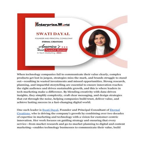 Swati Dayal_ Building Trust, Value, and Lasting Connections in Tech ...