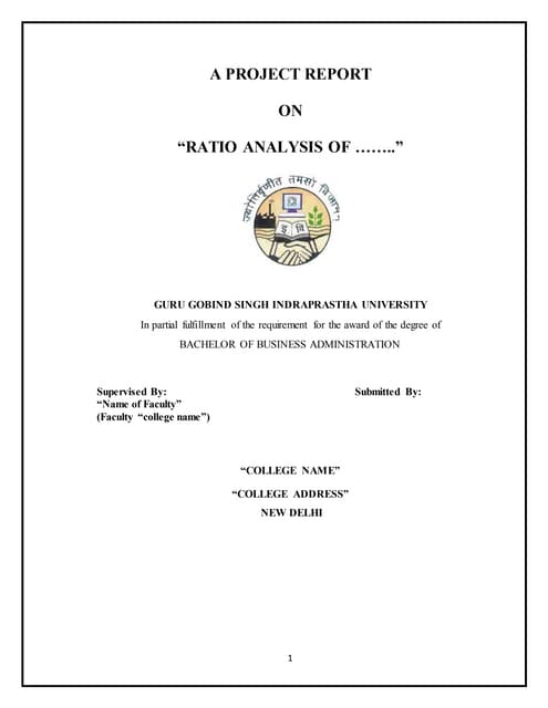 Synopsis on financial statement analysis | PDF