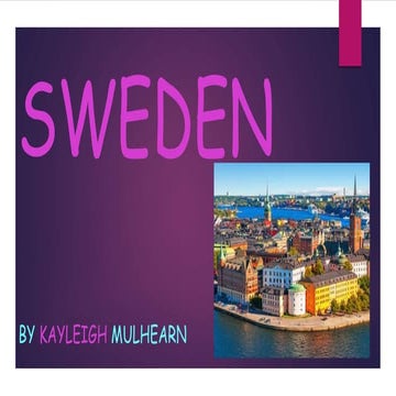 Sweden by kayleigh | PPTX