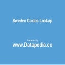 Sweden Postal Codes Lookup