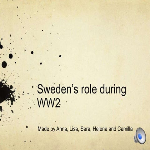 Sweden's neutrality during WW2 | PPT