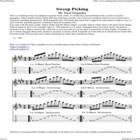 Sweep picking1 | PDF