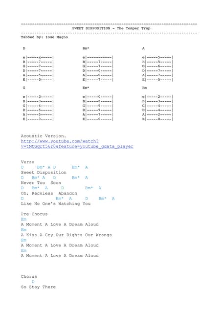 Piano Chord Chart | PDF