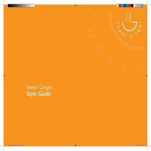 Sweet ginger brand style guide | PDF