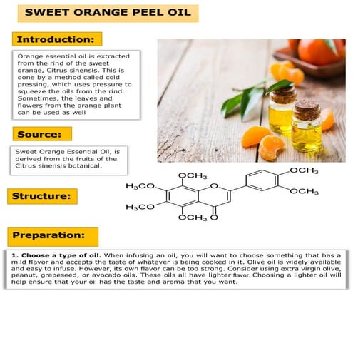 Sweet orange oil | PDF