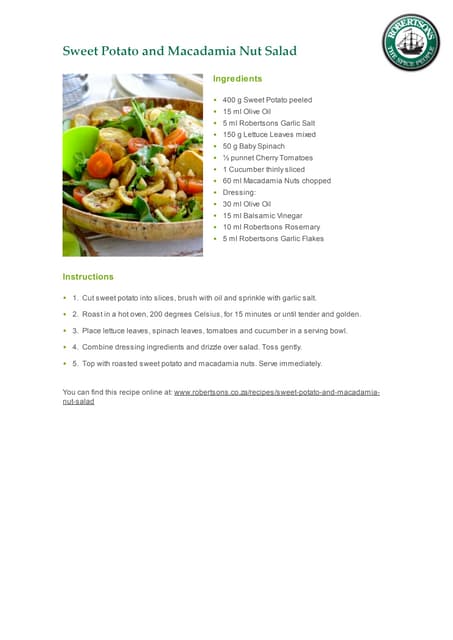 10 easy salads with native indian vegetables | PPTX | Cooking | Food ...