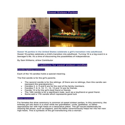 Sweet sixteen | PDF