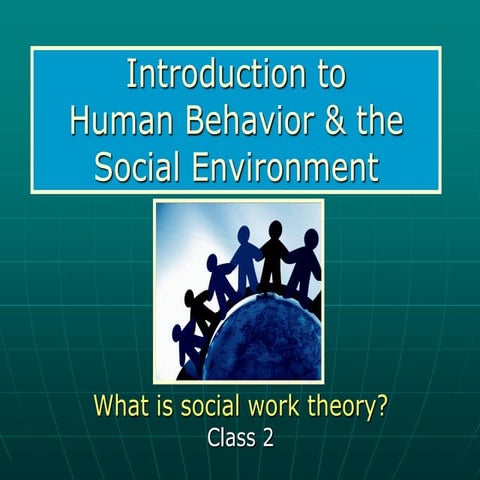 Overview of Theories of Human Behavior & the Social Environment by: K ...