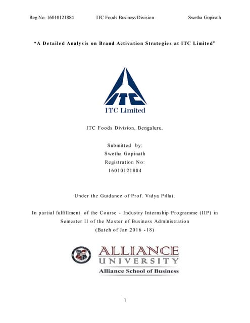 ITC Summer Internship | DOCX