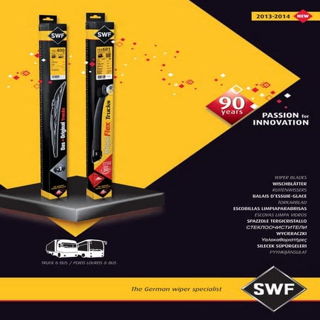 SWF Wiper blades 2013-2014 Truck catalogue 953189 | PDF