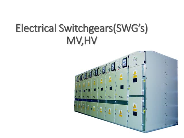 MV Switchgear from IEEE | PPTX