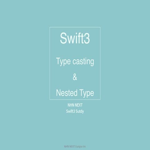 Swift3 Typecasting Nestedtype Pdf