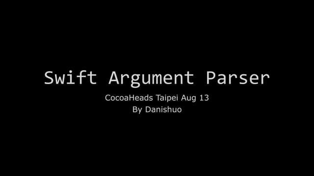 Swift Argument Parser Ppt 5843