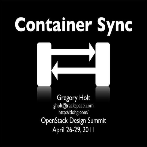 Swift Container Sync Ppt