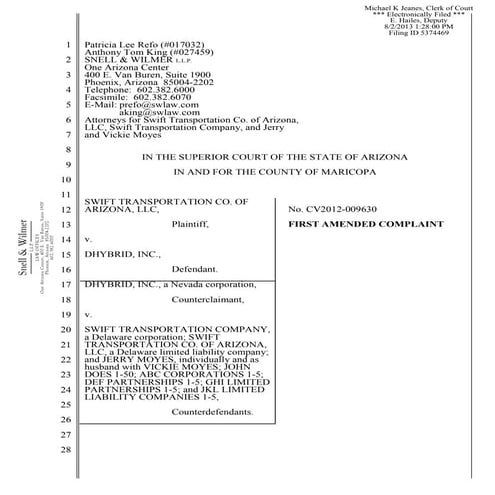 Swift First Amended Complaint | PDF