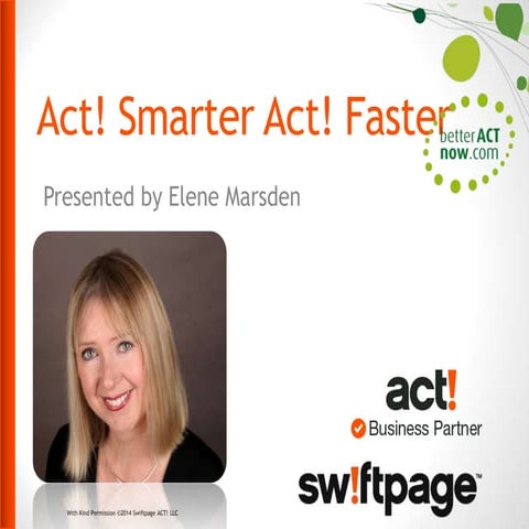 Swiftpage act webinar | PPTX