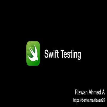 Getting Started with Swift Testing: An Introduction to Crafting Test ...