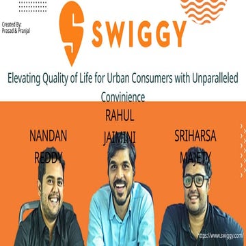 Swiggy presentation | PPTX