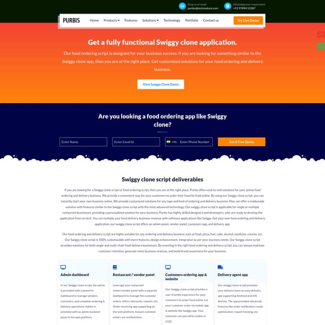 Swiggy clone script | PDF