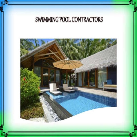 Swimming Pool Builders, Swimming Pool Construction Services , RCC ...