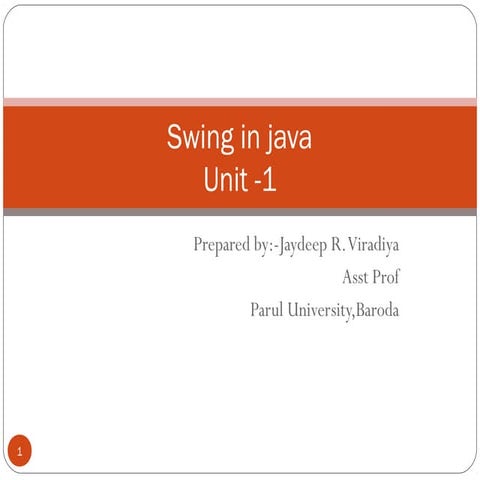 Swing and AWT in java | PPT