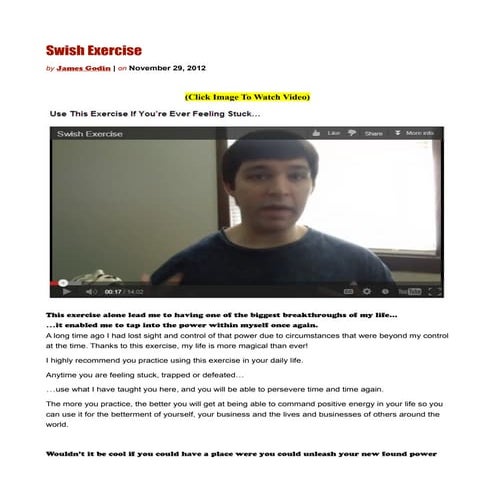 Swish exercise | PDF