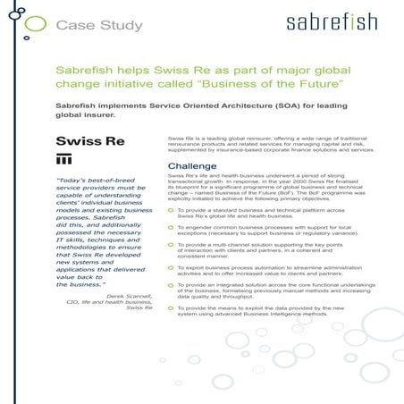 Swiss Re "Business of the Future" case study | PDF