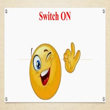 Switch ON - The Brain Gym - Pankaj Kumar Jadwani | PPT