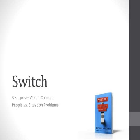 Switch: 3 Surprises About Change - People versus Situation Problems | PPTX