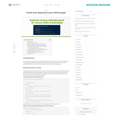 Switch Case Statement In Java With Example | PDF