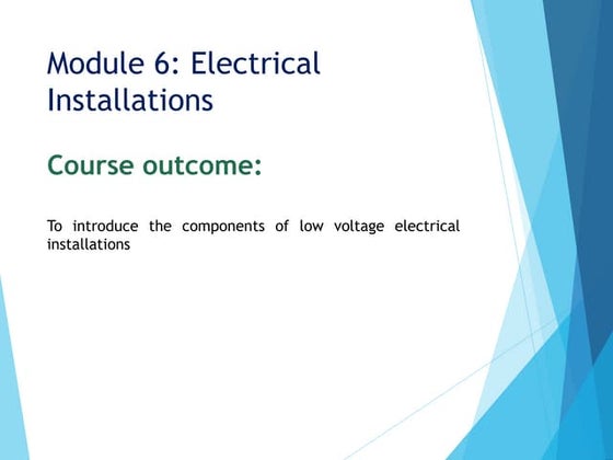 Electrical Installation:Electrical Installation: Components of LT Switchgear: Switch Fuse Unit ...