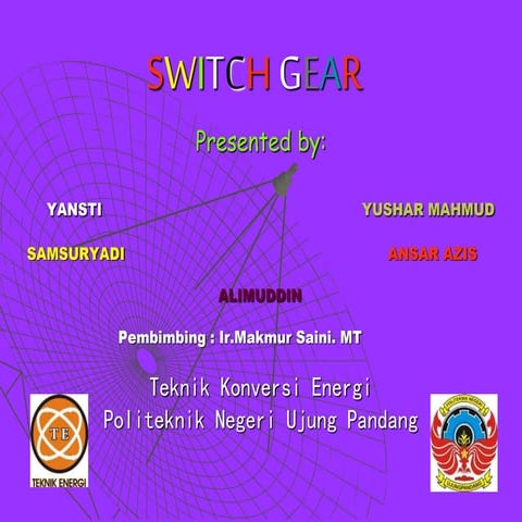 Switch gear presentation | PPTX
