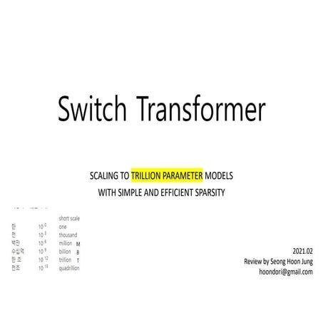 Switch transformers paper review | PDF