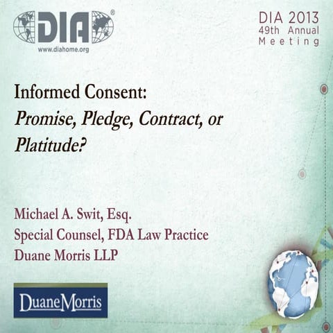 Informed Consent: Promise, Pledge, Contract, or Platitude? | PDF ...