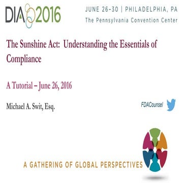 The Sunshine Act: Understanding the Essentials of Compliance | PDF