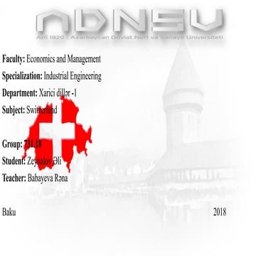 Switzerland : A country overview | PPTX