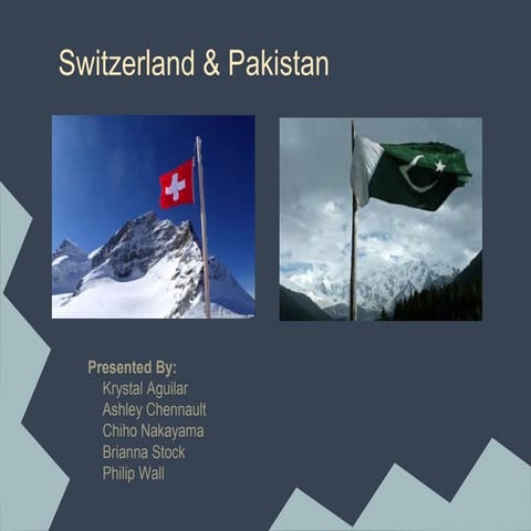 Switzerland and Pakistan, Business and Culture Comparison | PPTX