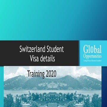 Switzerland Student Visa Details | PPTX