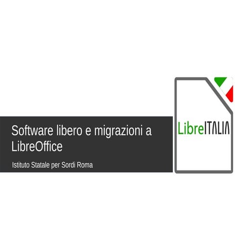 Software libero e progetti di migrazione | PDF | Shareware and Freeware ...