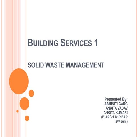 Solid waste management | PPT