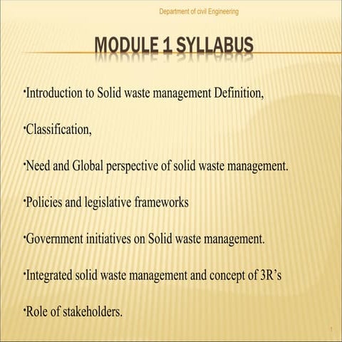 Solid Waste Management subject MODULE 1.ppt